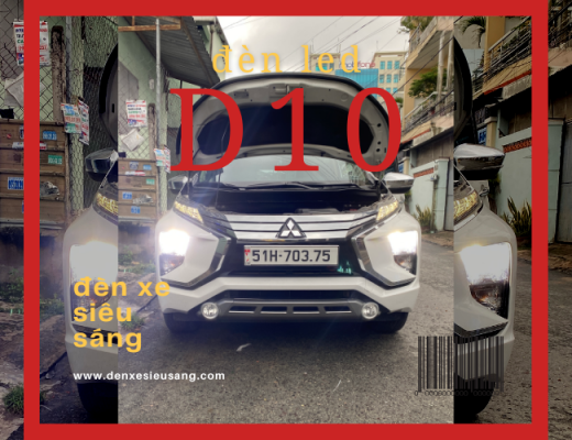 đèn led d10 siêu sáng chính hãng giá rẻ